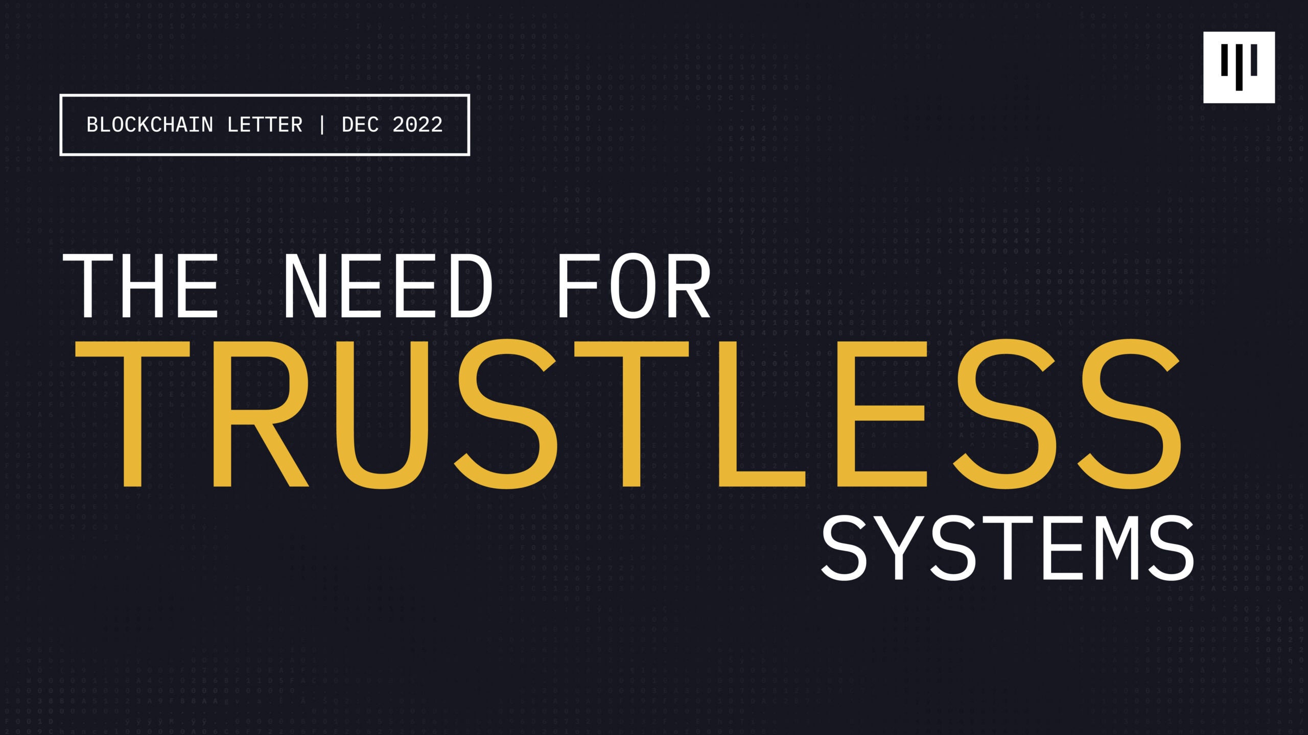 Blockchain Letters | Pantera